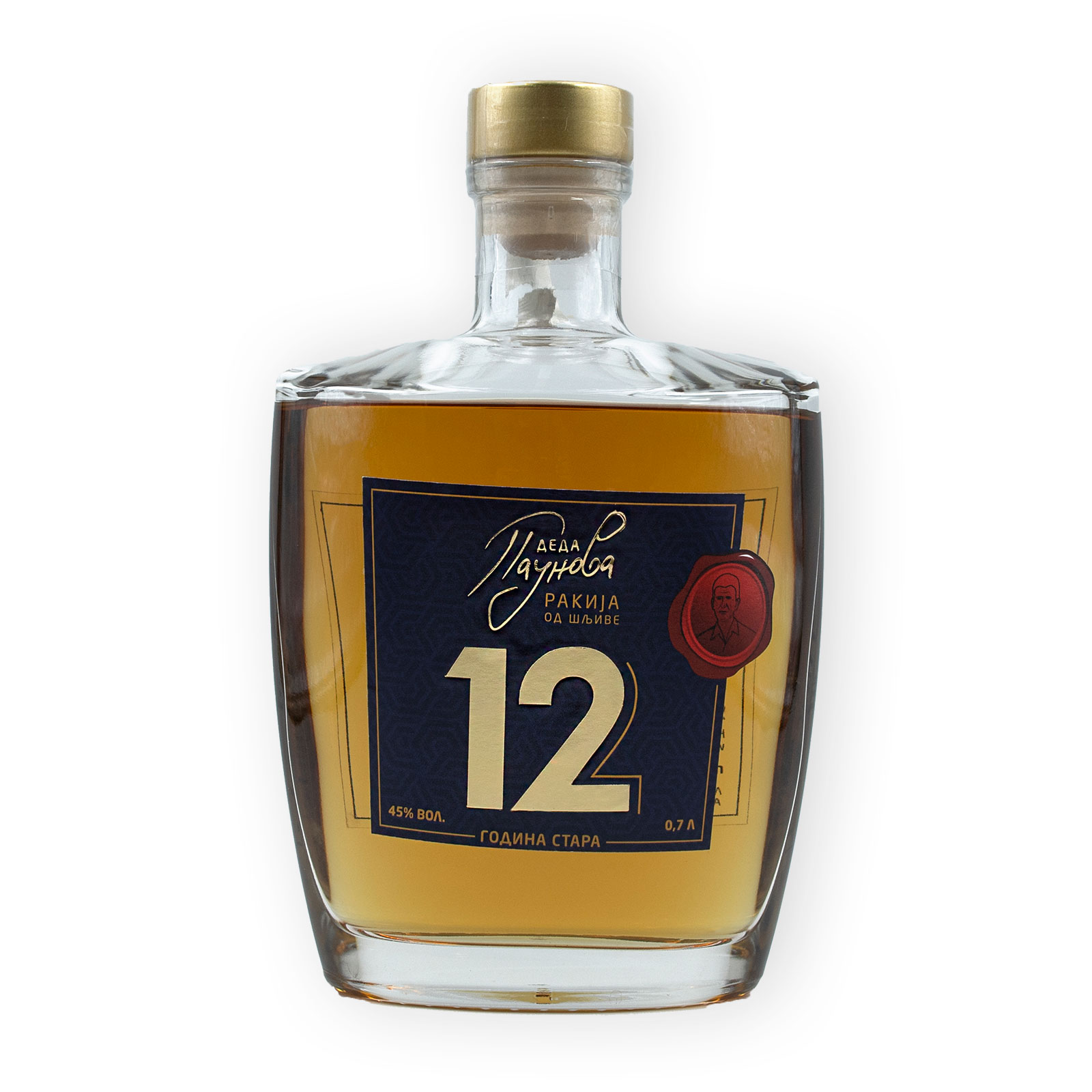 Deda Paunova rakija - 18 god. šljiva - 0,7 Lux - Fairplay019